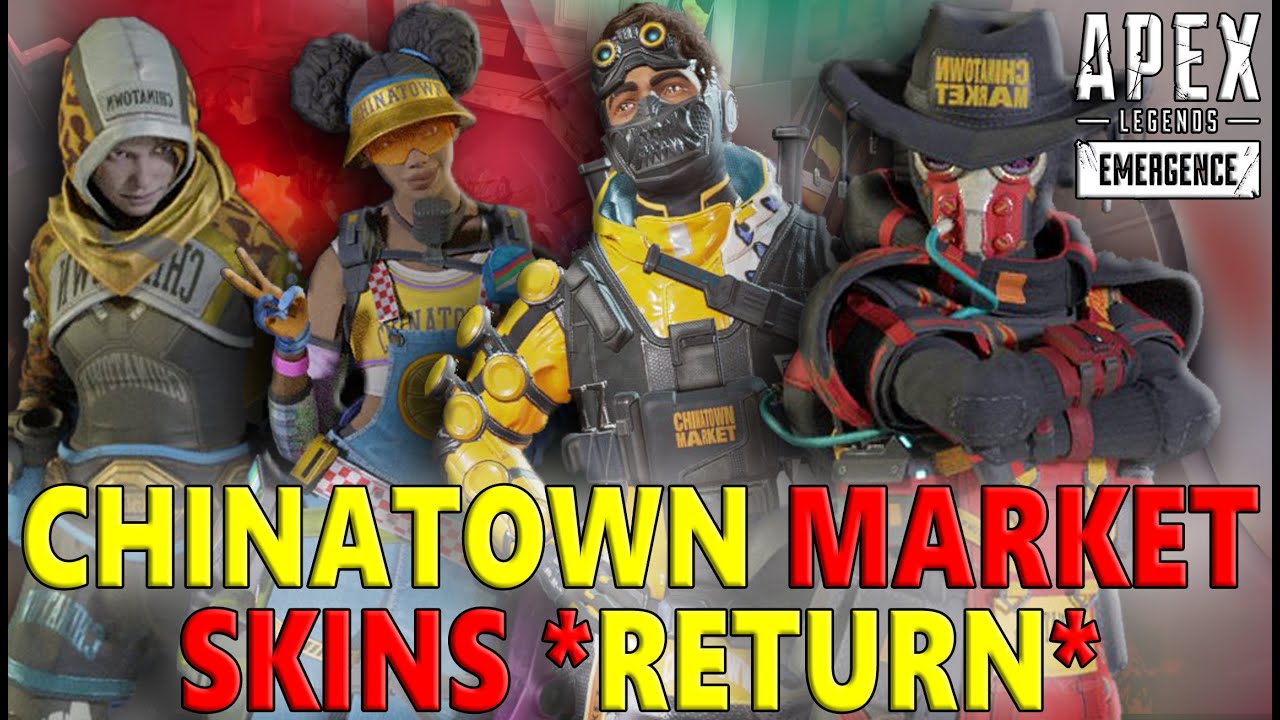 CHINATOWN MARKET Skins *RETURN* + MASSIVE RP bug || Apex Legends Season ...