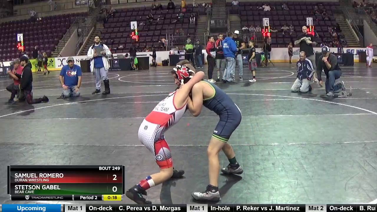 10U 71 Samuel Romero Duran Wrestling Vs Stetson Gabel Bear Cave - YouTube
