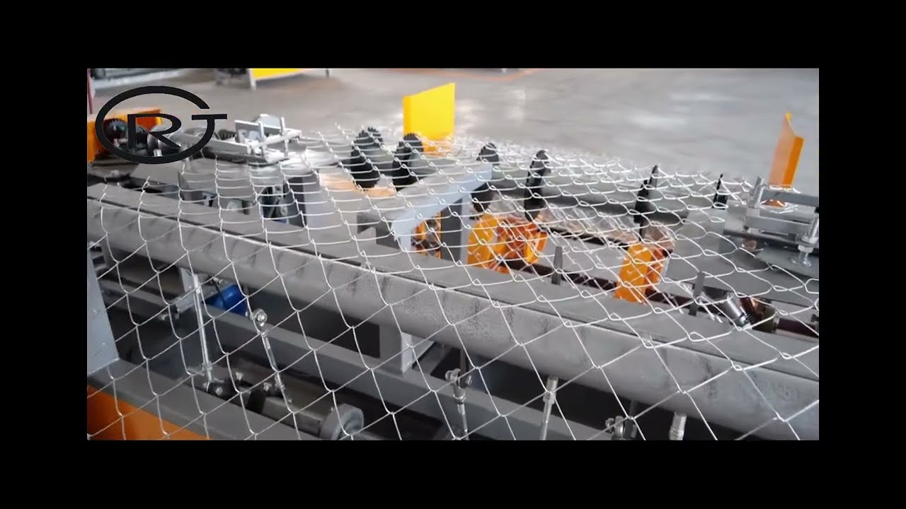 chain link mesh woven wire mesh - YouTube