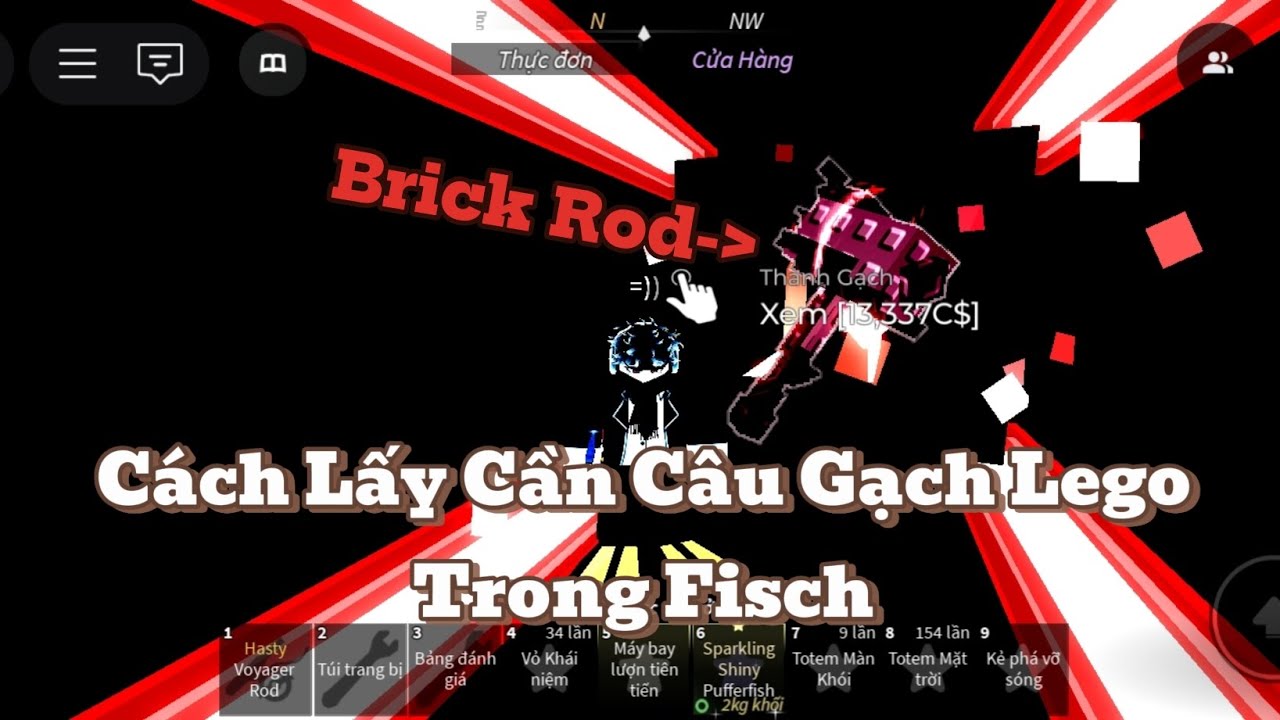 Cách Lấy Cần Câu Gạch ( Brick Rod ) Trong Fisch |Roblox - YouTube