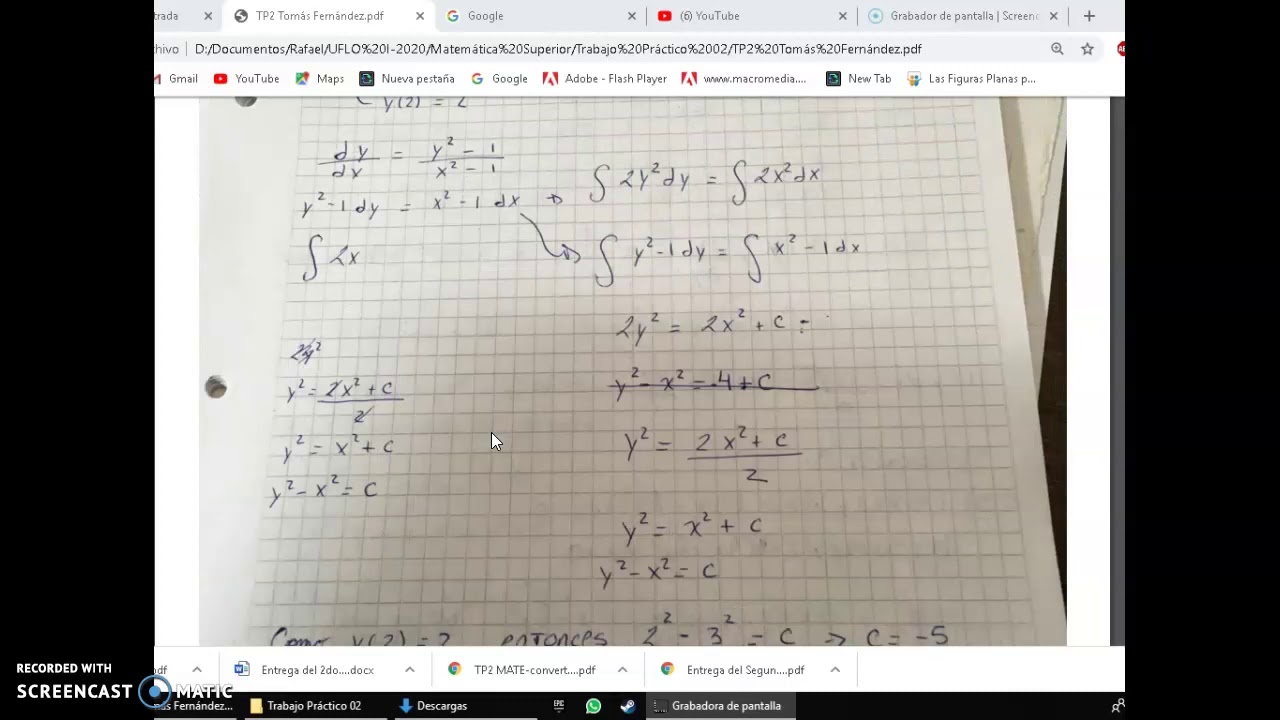 Devolución Del Tp2 De Tomás Youtube 5510