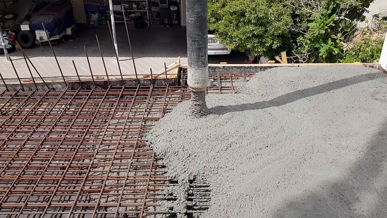 Concrete Pouring on a big roof slab by ready-mix concrete - Part 2 ...
