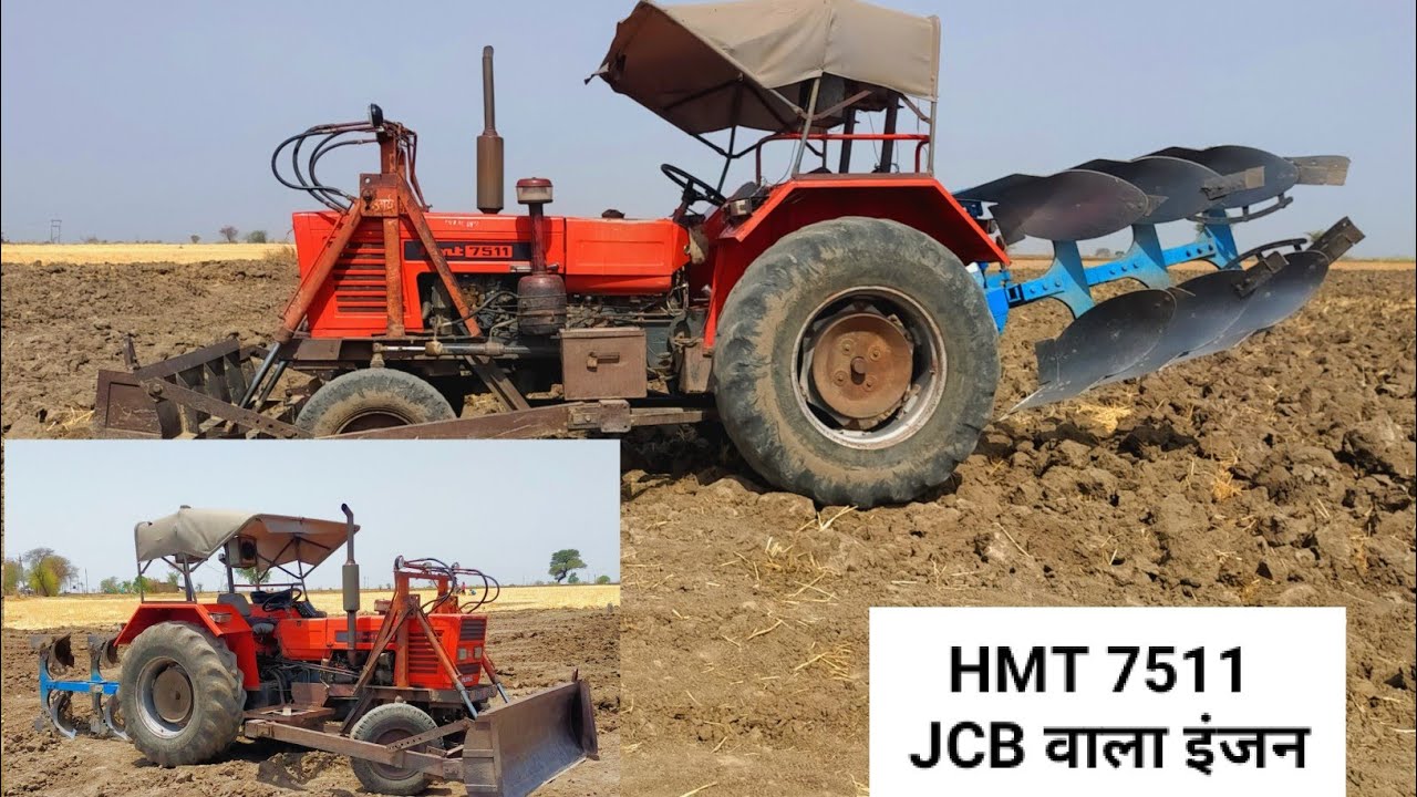 HMT 7511 75HP Tractor JCB wala Engine जेसीबी का इंजन - YouTube
