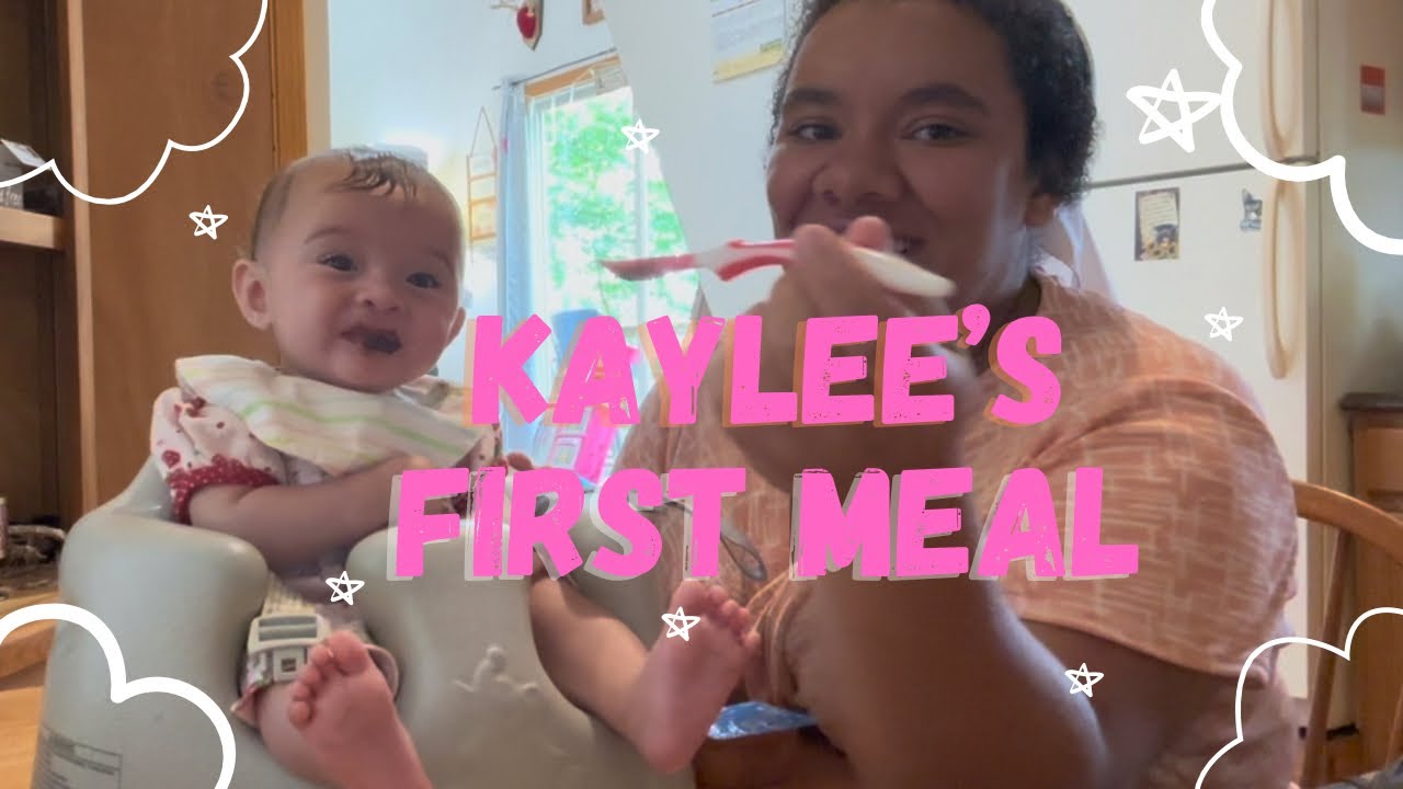 Kaylee EATS HER FIRST MEAL AT THE TABLE!! Sooo Exciting!! - YouTube