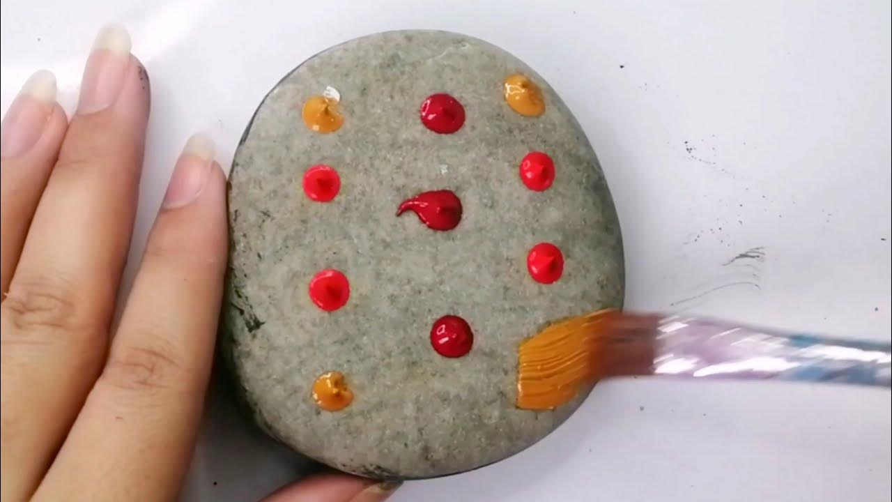 Writing on stone with markers | stone painting with acrylics | rock art ...