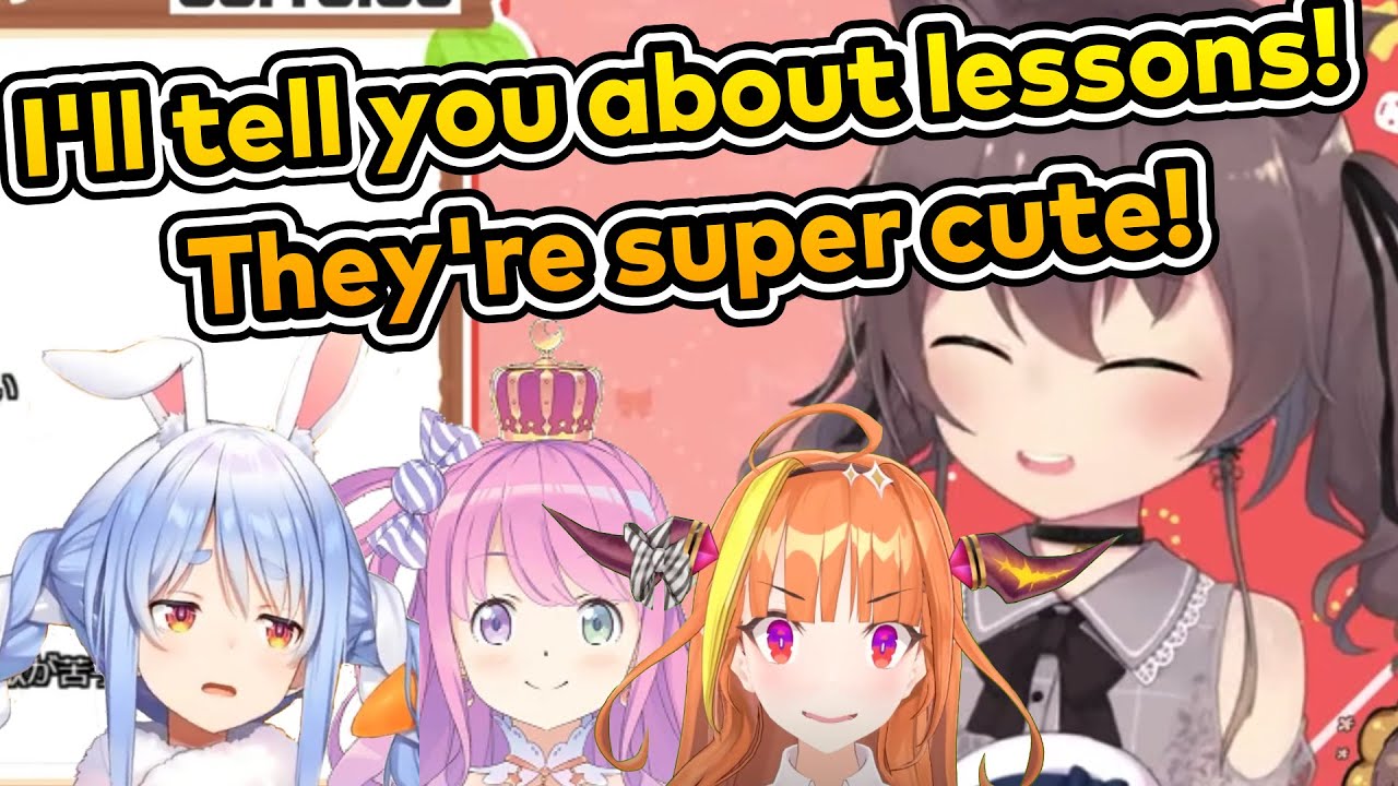 [Eng Sub] Matsuri tells us about the Hololive members in the lesson ...