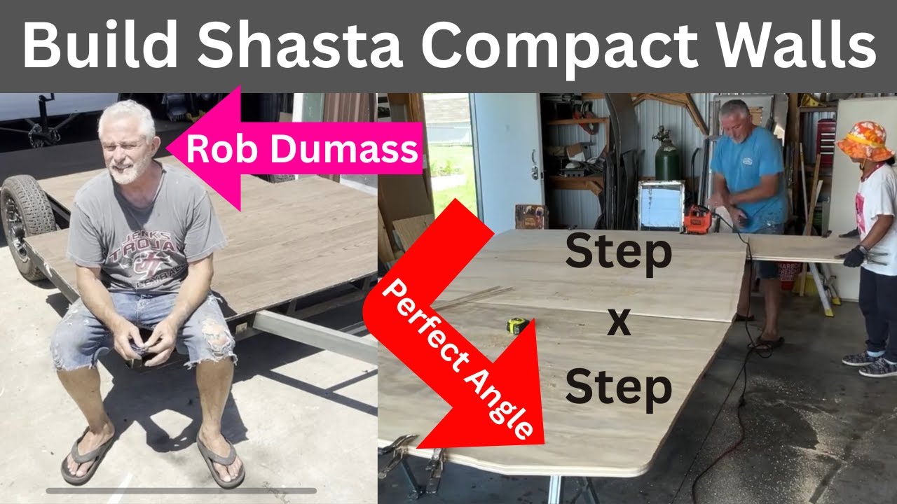 EP 456 STEP BY STEP 1972 Shasta walls build from your skins. Wheel ...