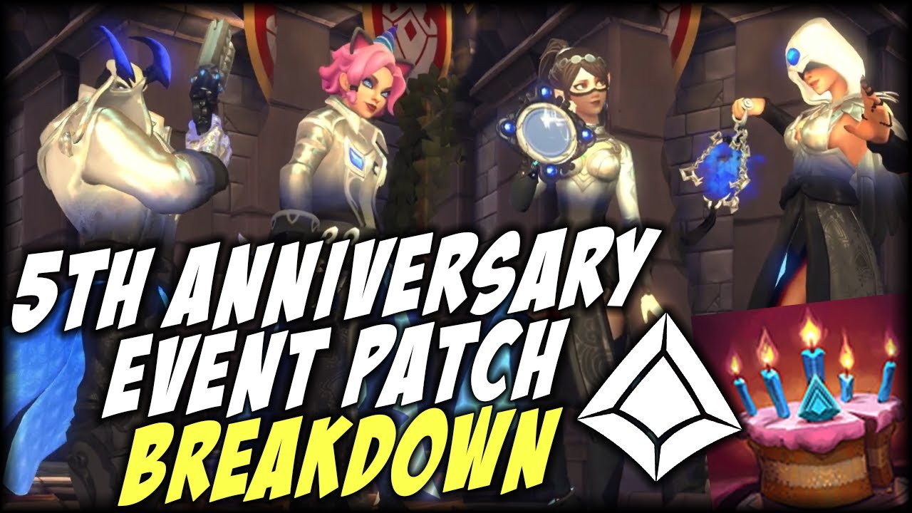 New Anniversary Patch - Event, Skins, and more - Paladins 5th Anniversary Patch Breakdown - YouTube