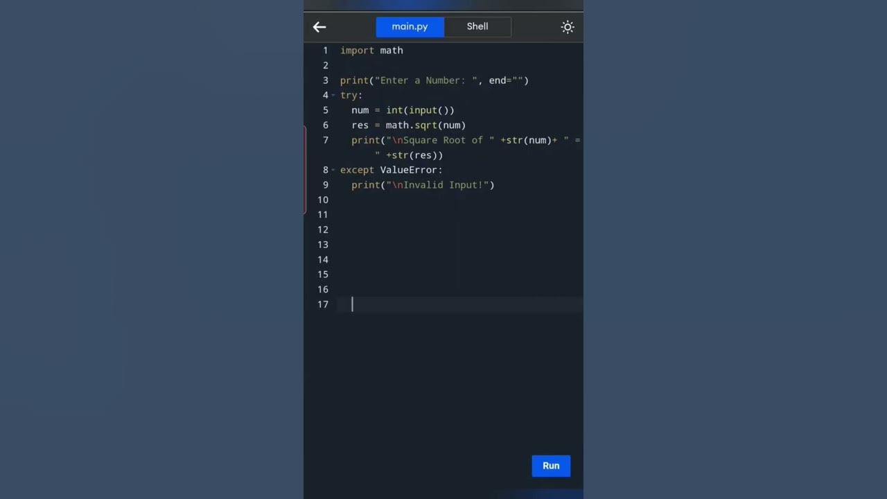 Python 202square Root Using Mathsqrt Inbuilt Function Shorts Coding Pythonforbeginners