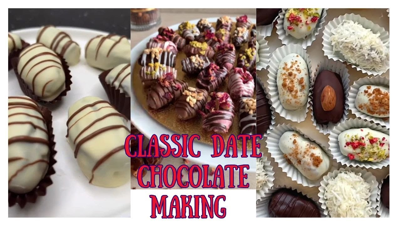 Classic delicious date chocolate 🍫🍫 - YouTube