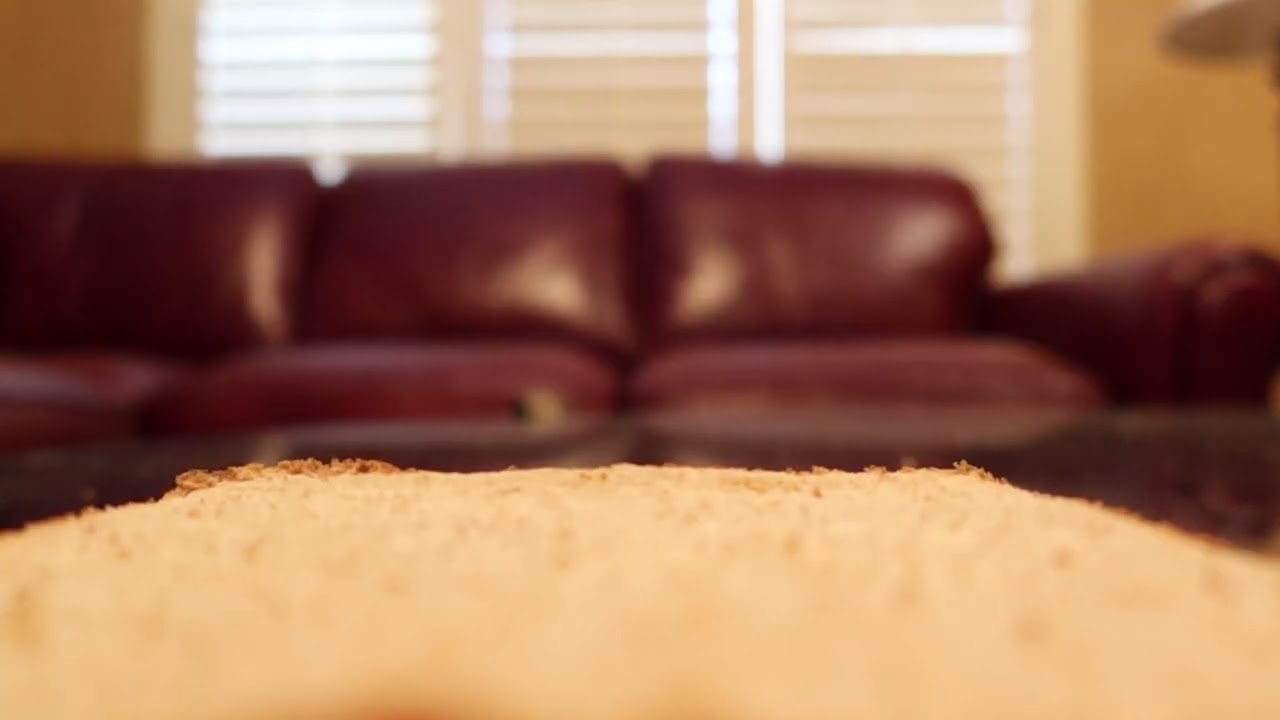 Piece of bread falling over but backwards - YouTube