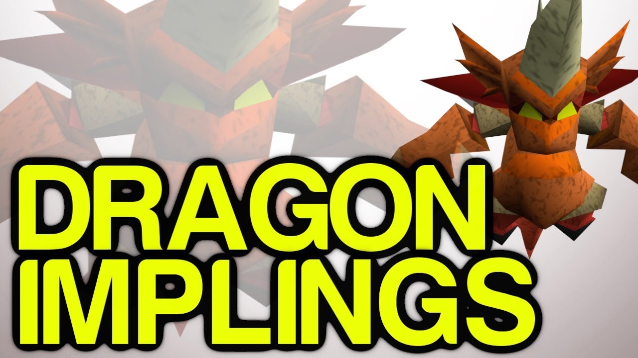 Runescape 2007 | 83 Hunter | Dragon Implings! - YouTube