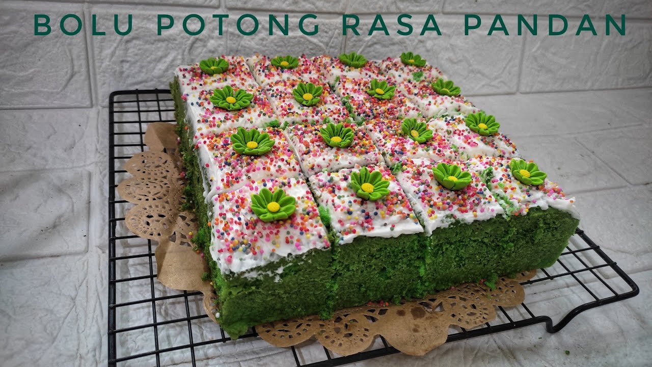 bolu potong rasa pandan - YouTube