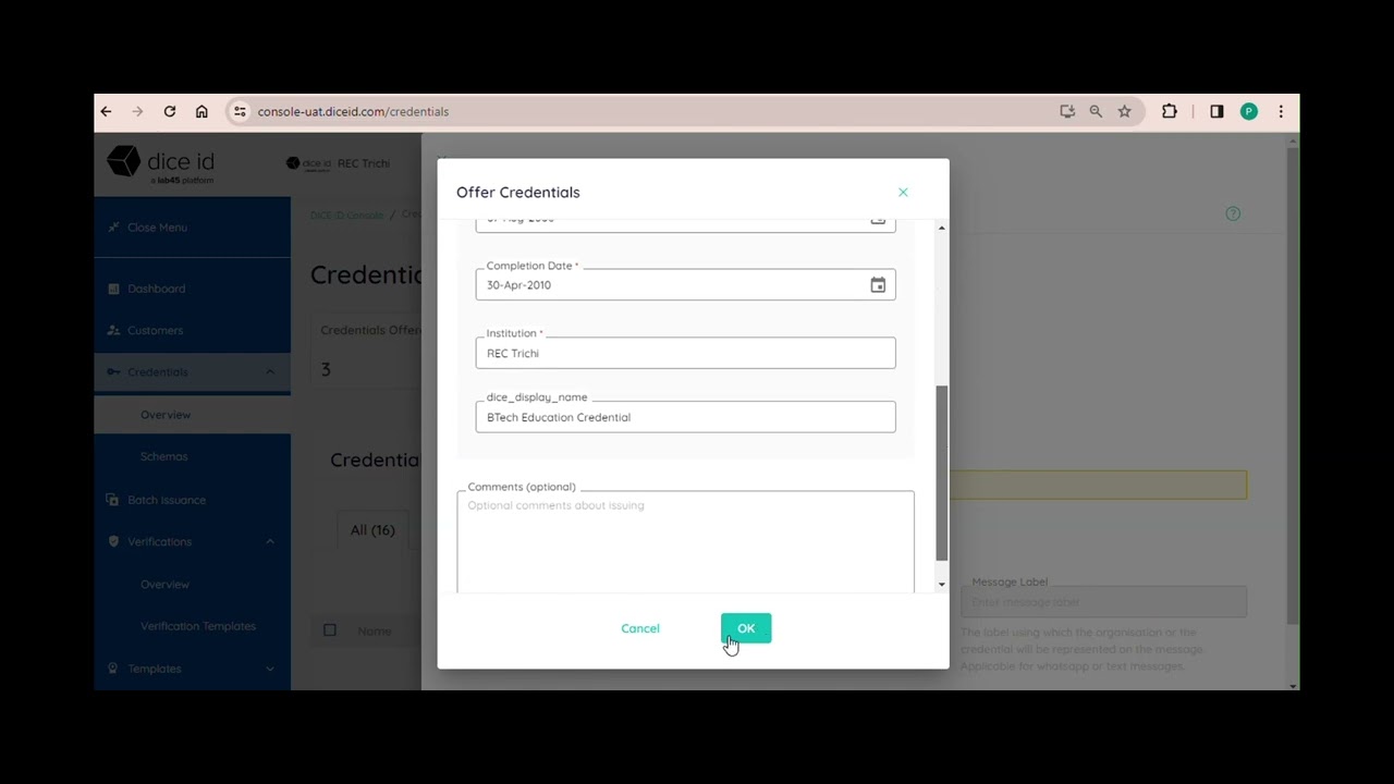 DICE ID Verified Profile Demo - YouTube