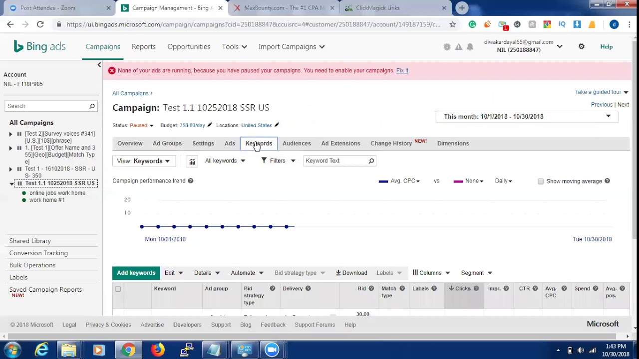 How To Add Negative Keywords in Bing Ads ? - YouTube
