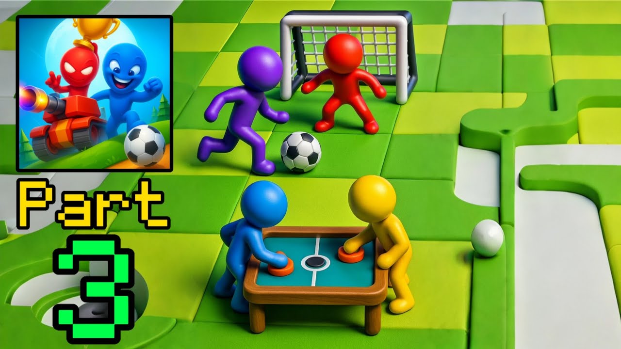 Stickman Party - Gameplay Walkthrough Part 3 - Funniest 4 Player Games ...