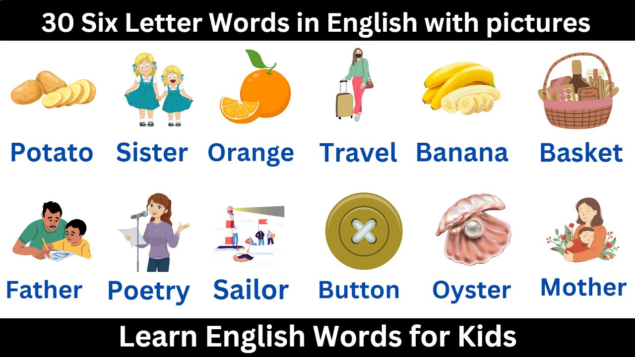 Six letter words – English Vocabulary Words - English Vocabulary for ...