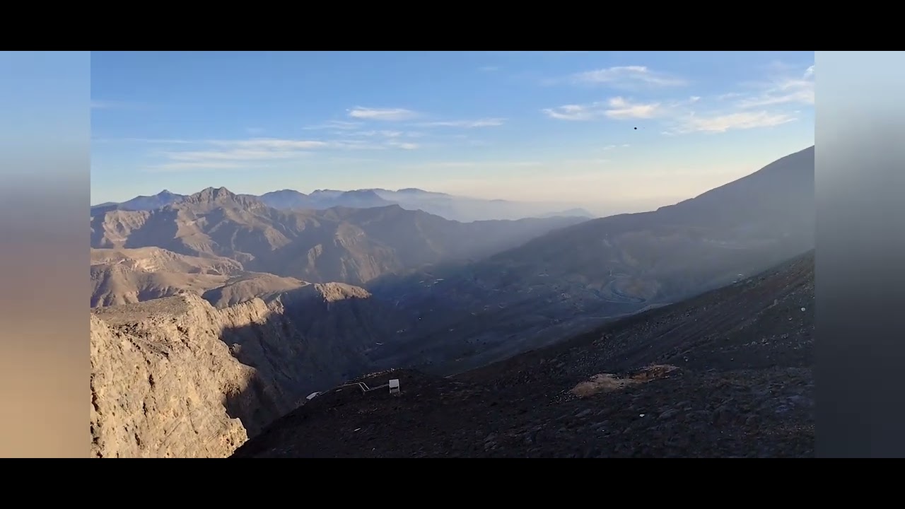 Experiencing the slide at jebel jais park - YouTube