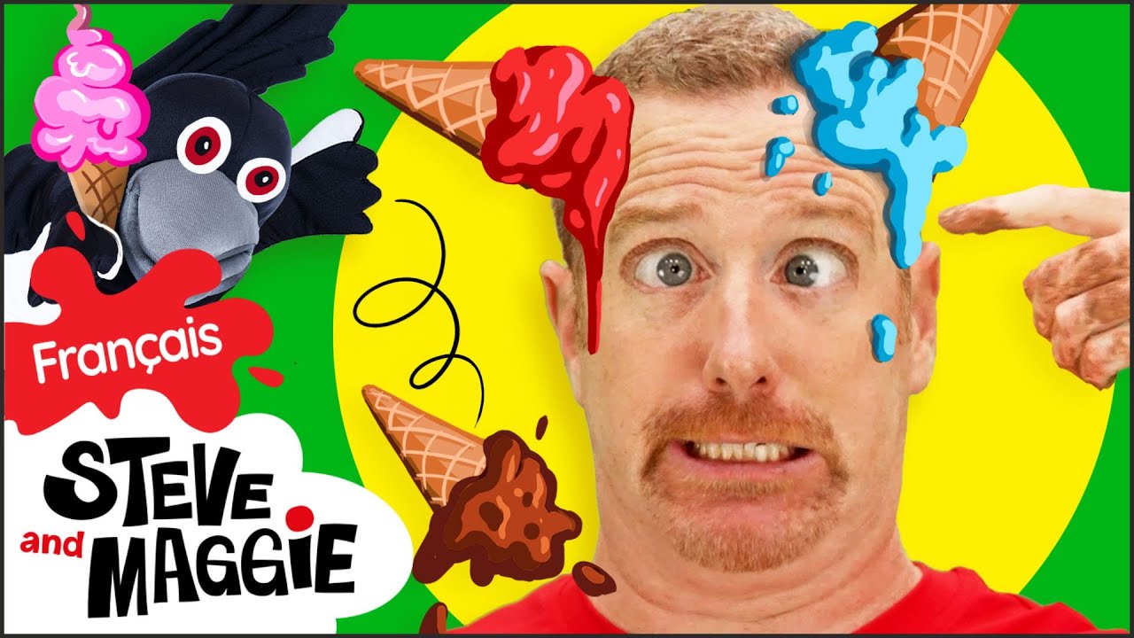 Histoire de pizza à la glace au chocolat avec Steve et Maggie Français ...