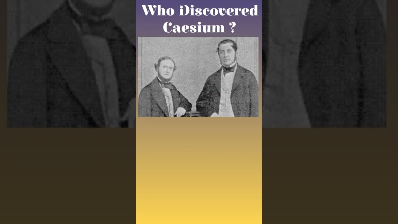Who Discovered Caesium ? - YouTube