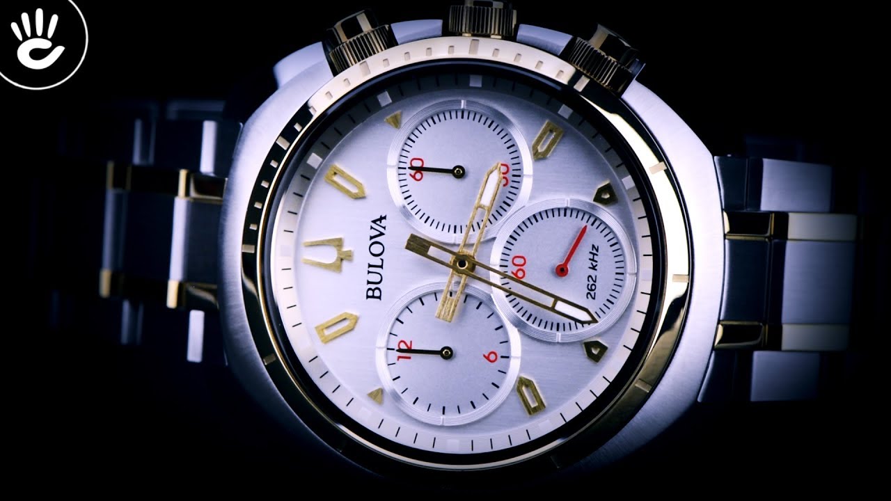 Review đồng hồ Bulova 98A157 núm vặn mạ vàng điều chỉnh các chức năng ...