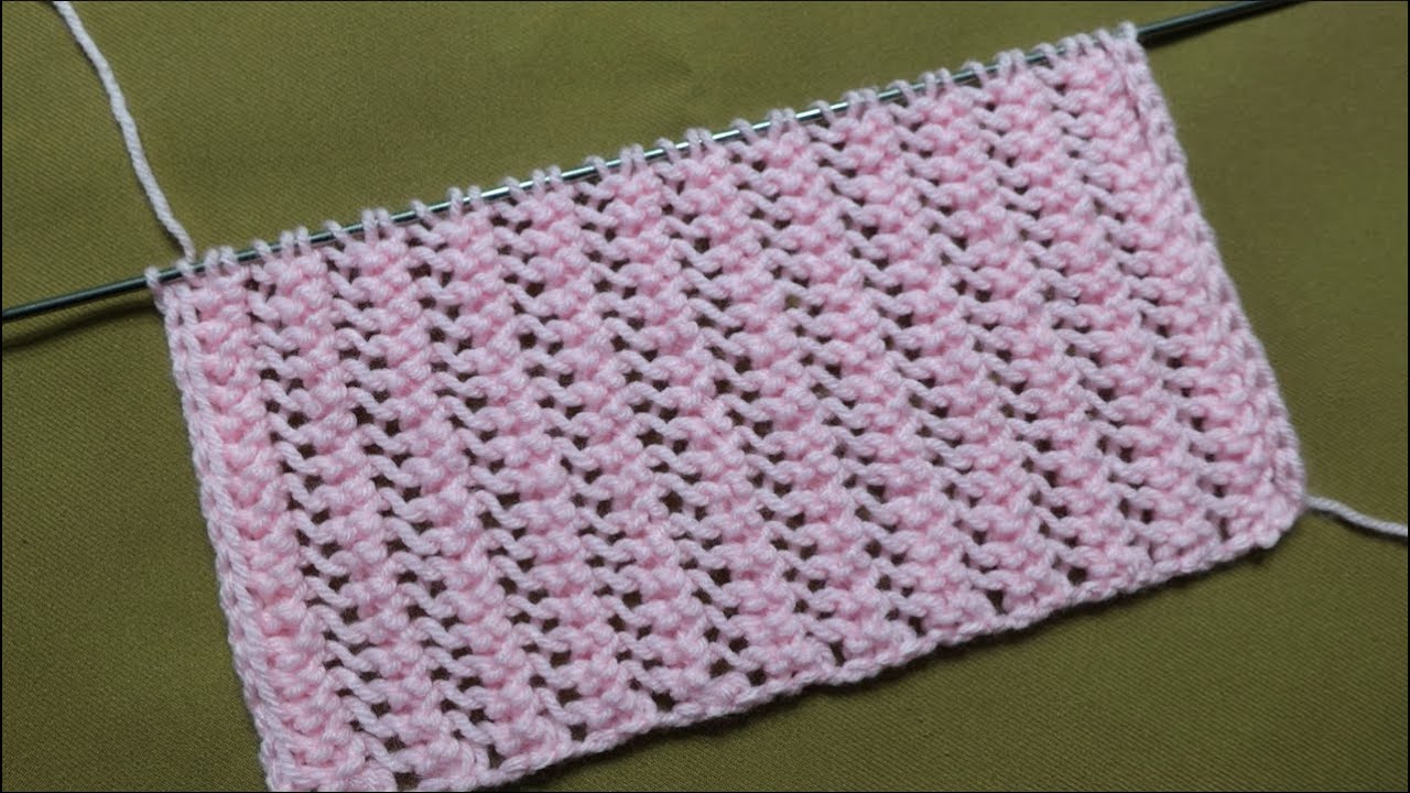 Beautiful and super easy double-sided stitch pattern for your knitting ...