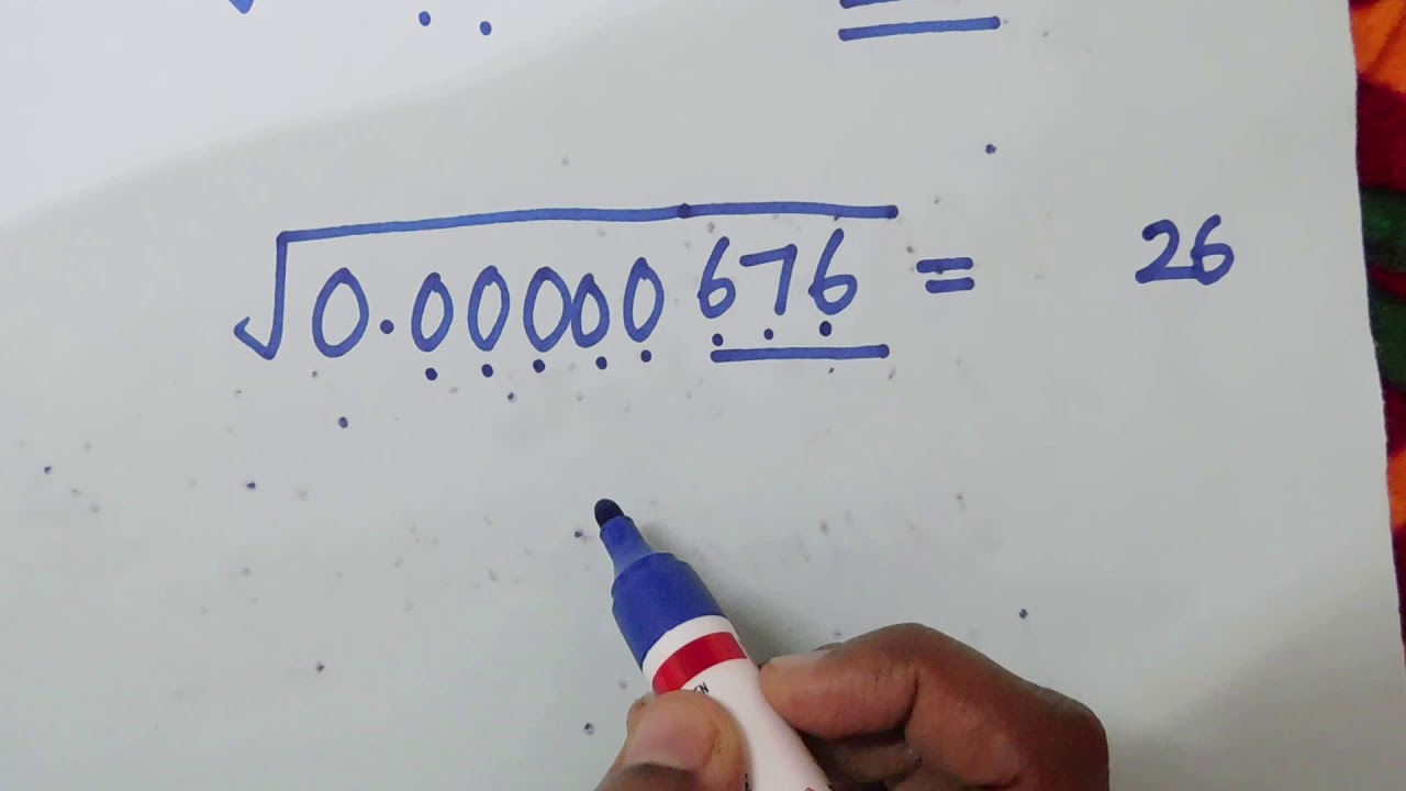 DECIMAL SQUARE ROOT SHORTCUT IN MALAYALAM - YouTube