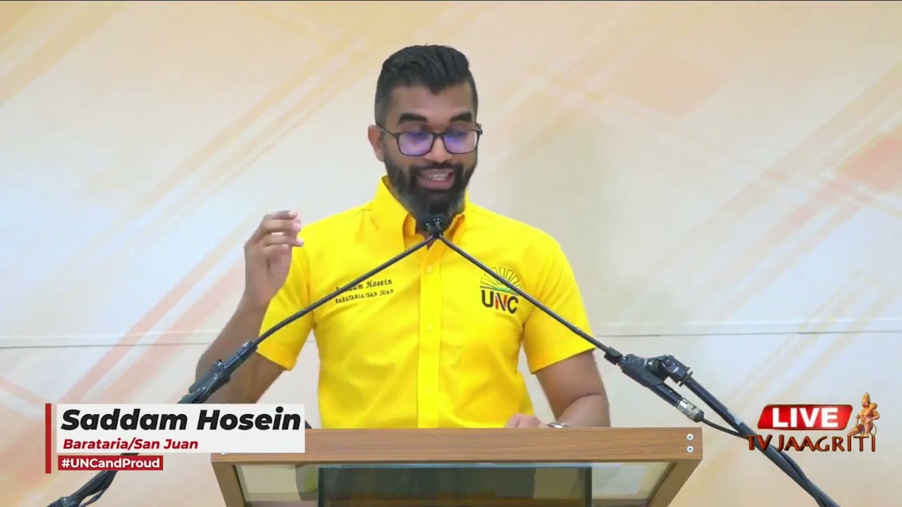 MP Saddam Hosein: UNC Virtual Report, October 17, 2022 - YouTube