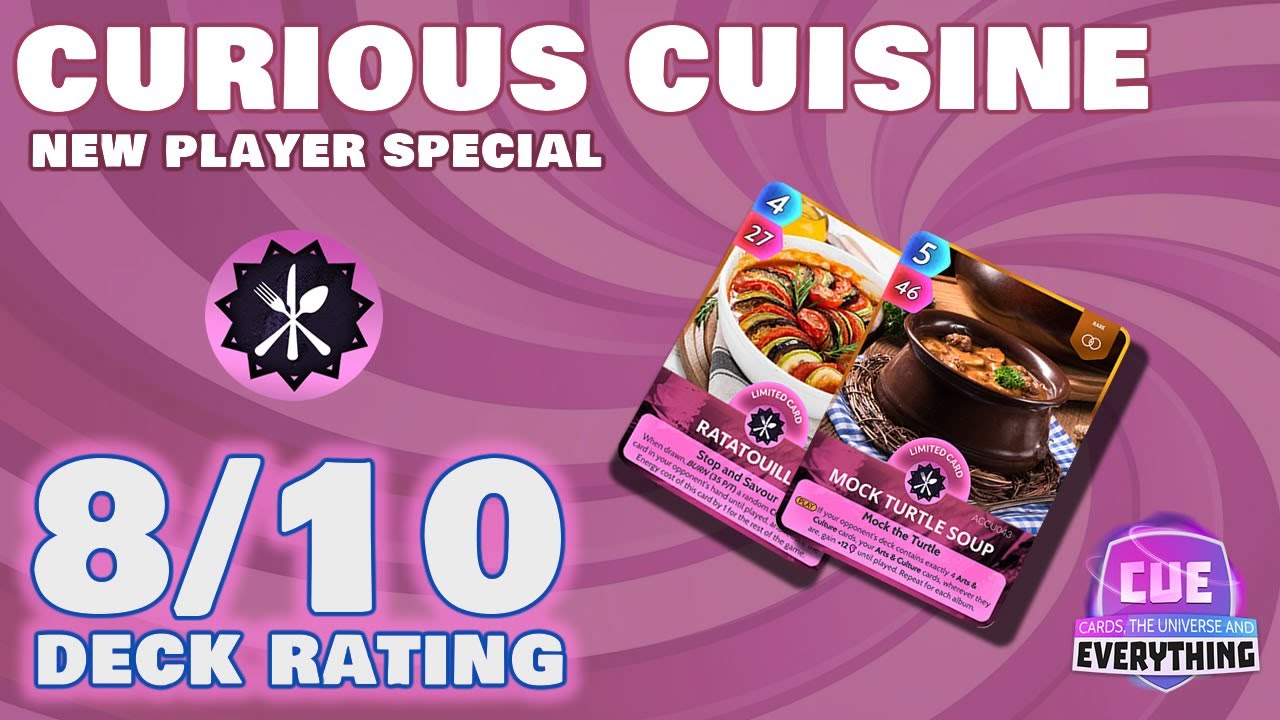 Curious Cuisine Deck - Build and Review, CUE - Cards Universe ...