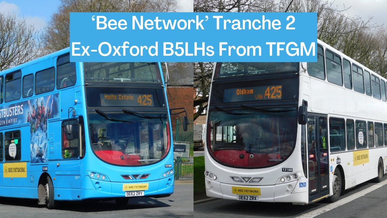 'Bee Network' Ex-Oxford B5LH Hybrids On Loan From TFGM | Manchester Bus ...
