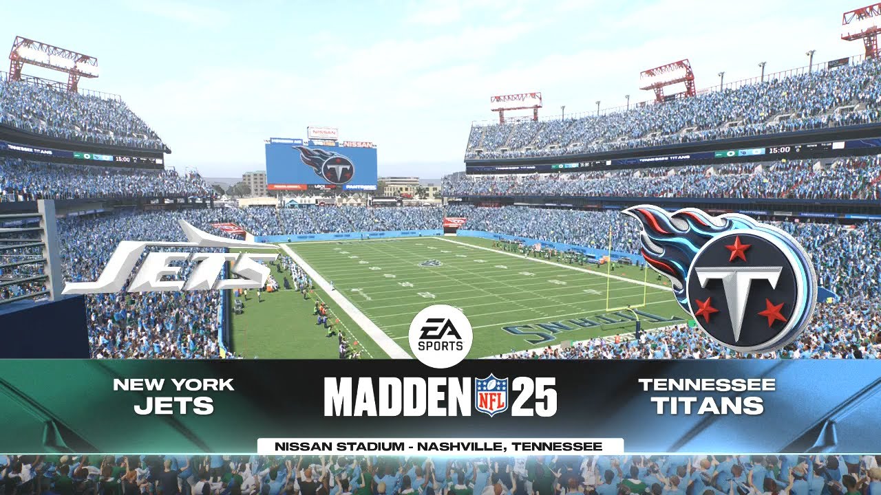 Madden NFL 25 - New York Jets (1-0) Vs Tennessee Titans (0-1) PS5 Week ...