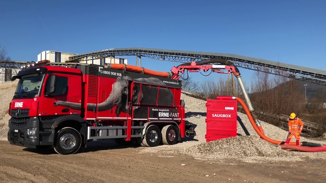 Saugbagger Saugbox - EINSAUGEN BIGBAG FERTIG - YouTube