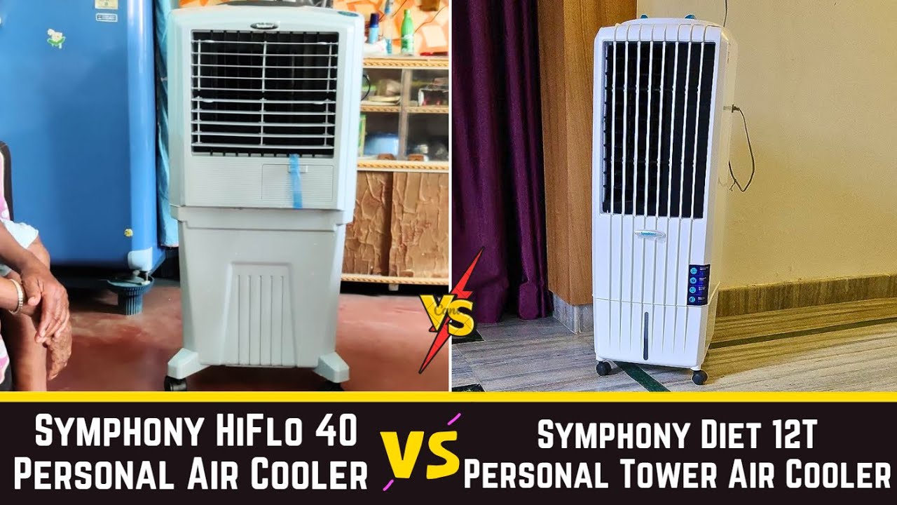 Symphony HiFlo 40 vs Symphony Diet 12T Personal Air Cooler - Detail ...