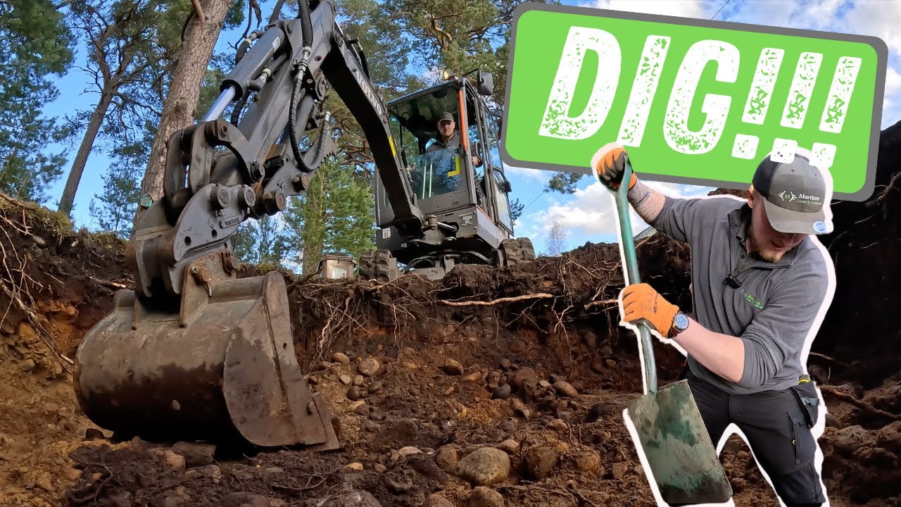 DIGGING A MASSIVE HOLE!? | Diary Of A 21 Year Old Landscape Business ...