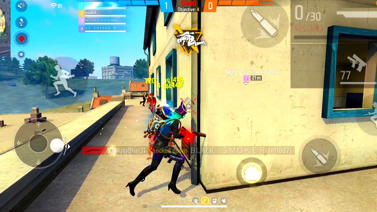 Garena Free Fire Max | GAMEPLAY WITH RANDOM PLAYER | Booyah Day Only ...