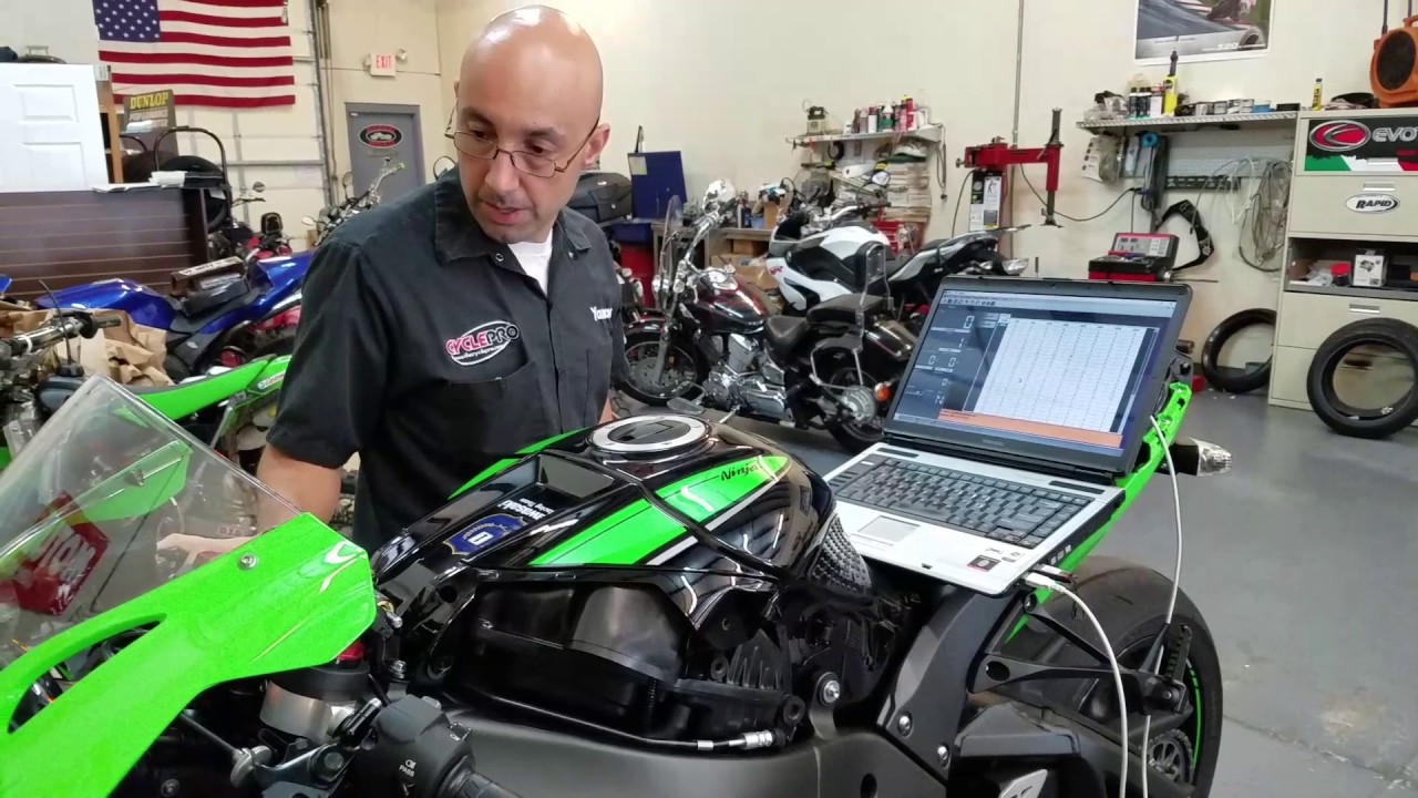 2016 ZX10R, Rapid Bike EVO system, initial check. - YouTube
