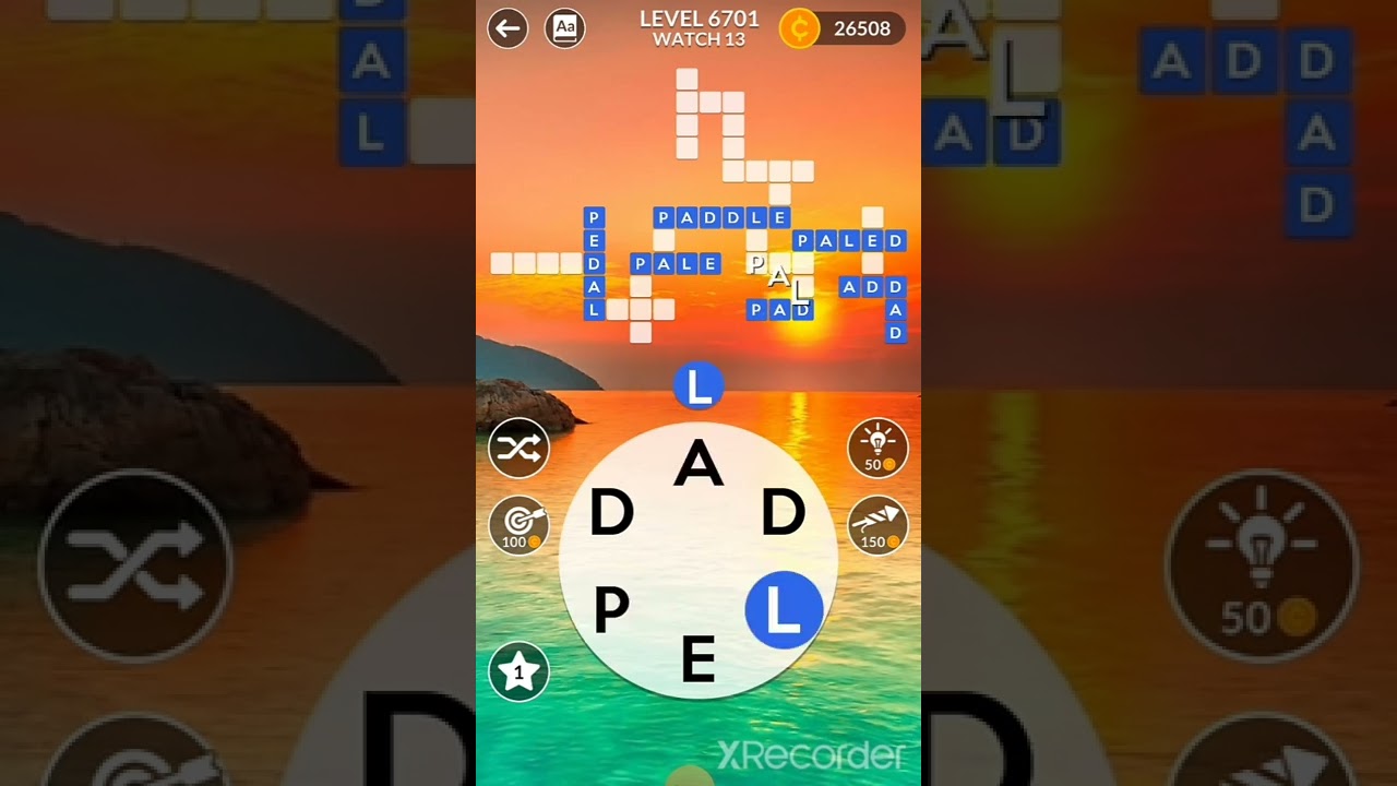 WORDSCAPE LEVEL 6698-6704 - YouTube