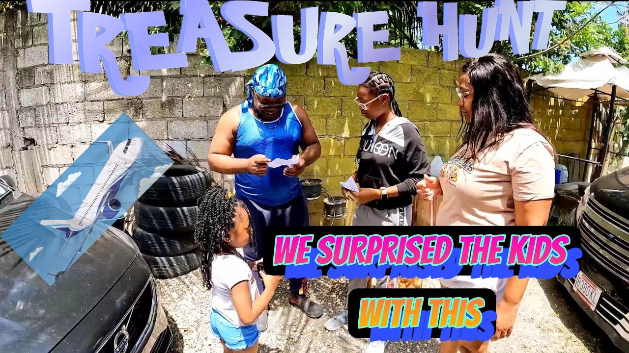 TREASURE HUNT, WE SURPRISED THE KIDS WITH THIS. - YouTube