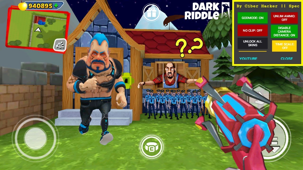 Dark Riddle MOD MENU ( 9999 CYBER PUNK ) Gameplay Walkthrough : Part 8 ...