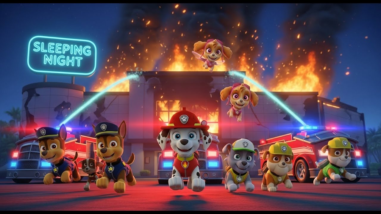 🚒 Fire Alarm at the Mall! Paw Patrol Rescue Story for Kids | Sleeping ...