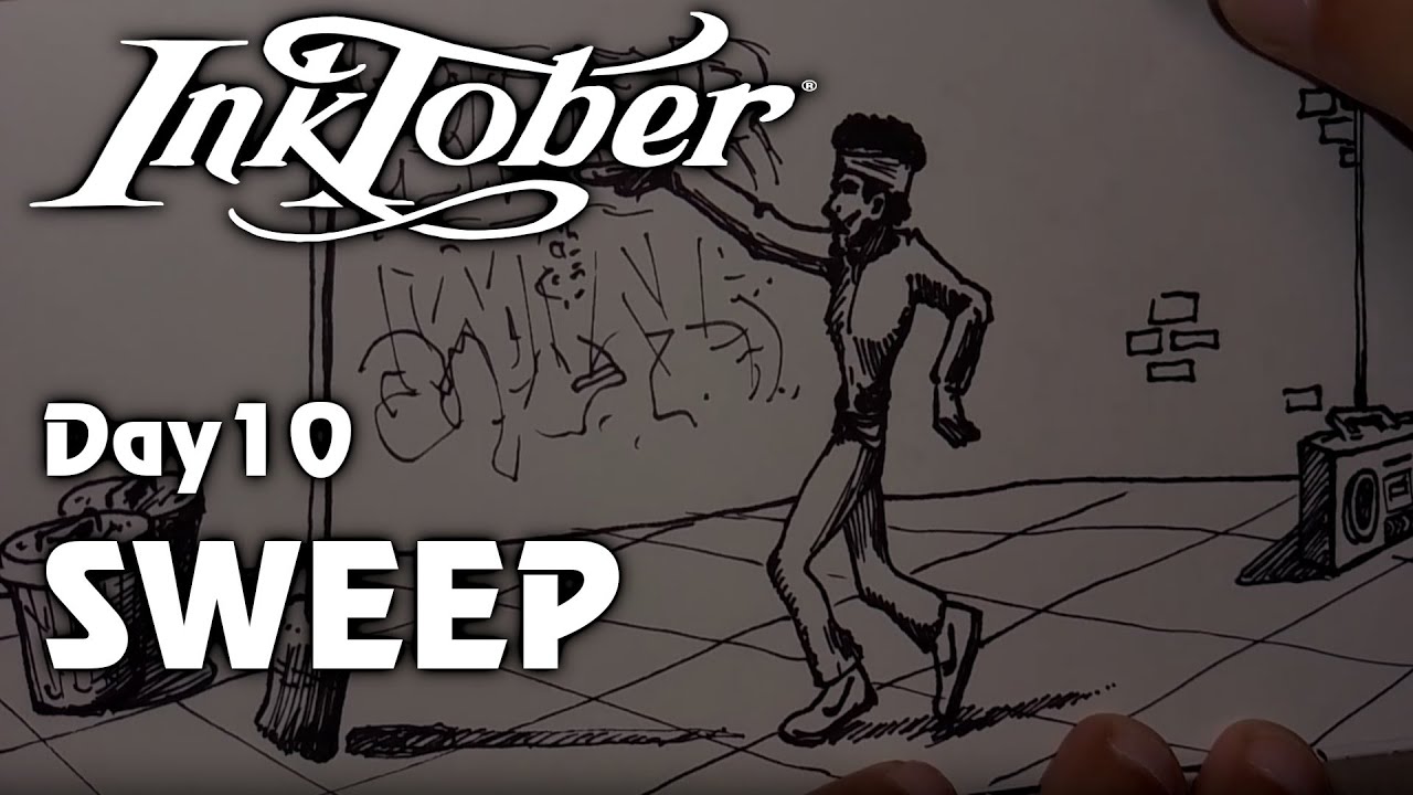 Inktober2025 day10 SWEEP - inking for Inktober - Michael Chambers(Turbo ...