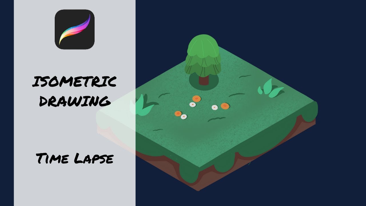 Procreate Isometric Drawing try out - YouTube
