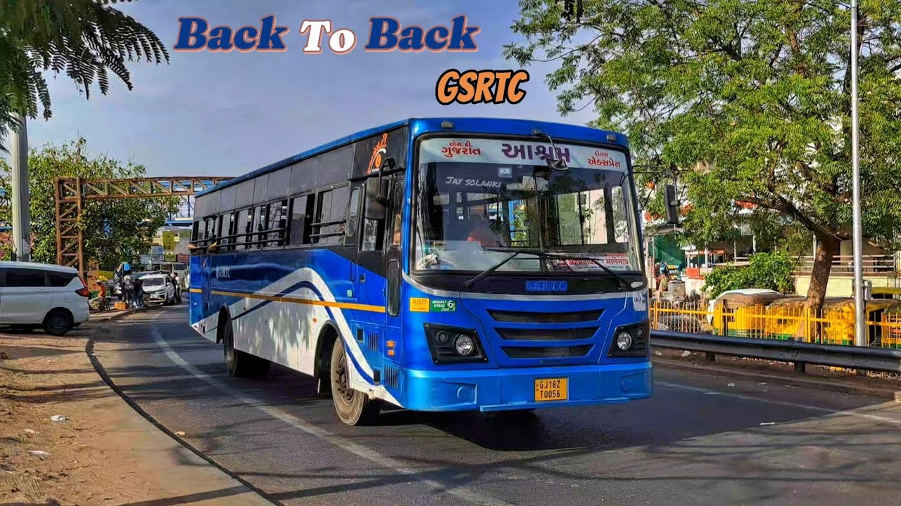 Back to back Gsrtc Buses depart from CTM...... - YouTube