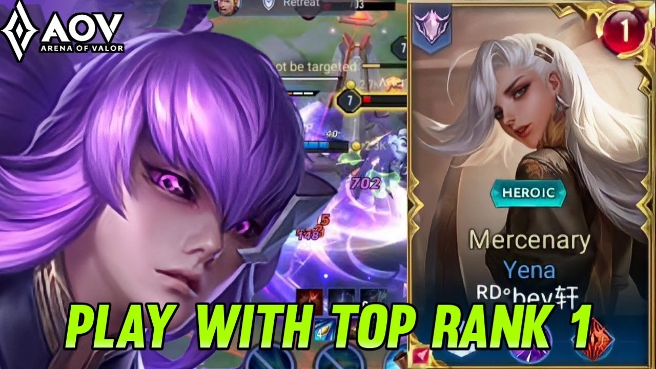 AOV : ZATA GAMEPLAY | PLAY WITH TOP RANK 1 - ARENA OF VALOR - YouTube