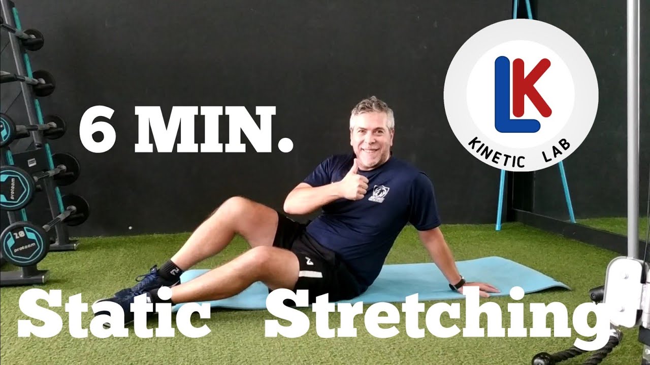 6 Minutes static stretching post running leg day follow along - YouTube