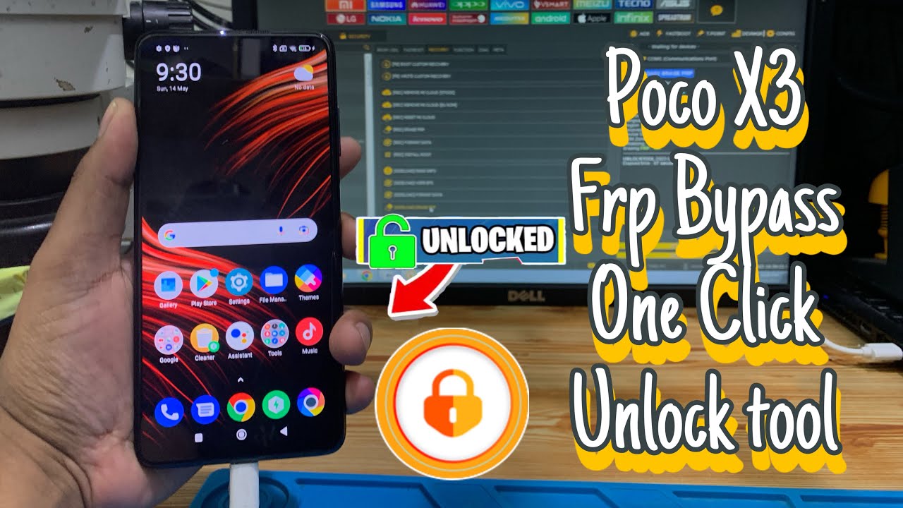 Poco X3 M2102J20SG Frp Lock Bypass With Unlock Tool - YouTube
