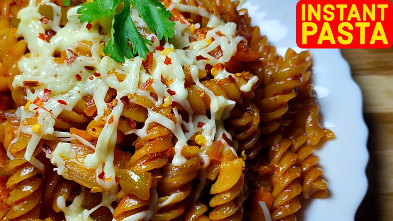 Instant Pasta| Red Sauce Pasta Recipe| Quick pasta recipe| Pasta ...