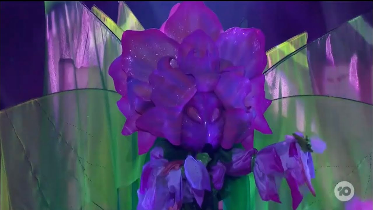 Sheldon Riley - As Snapdragon on Masked Singer sings “Therefore I am ...