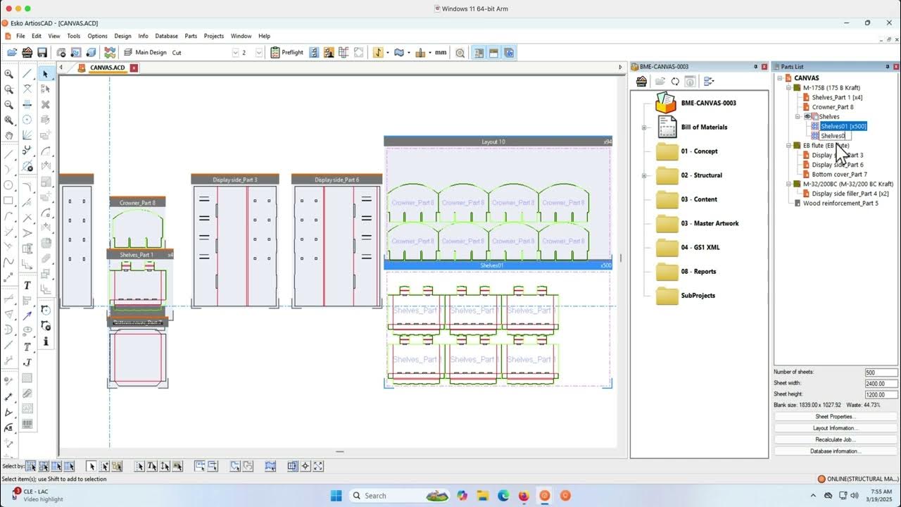 ArtiosCAD Canvas functionality - part 2 (layout) - YouTube
