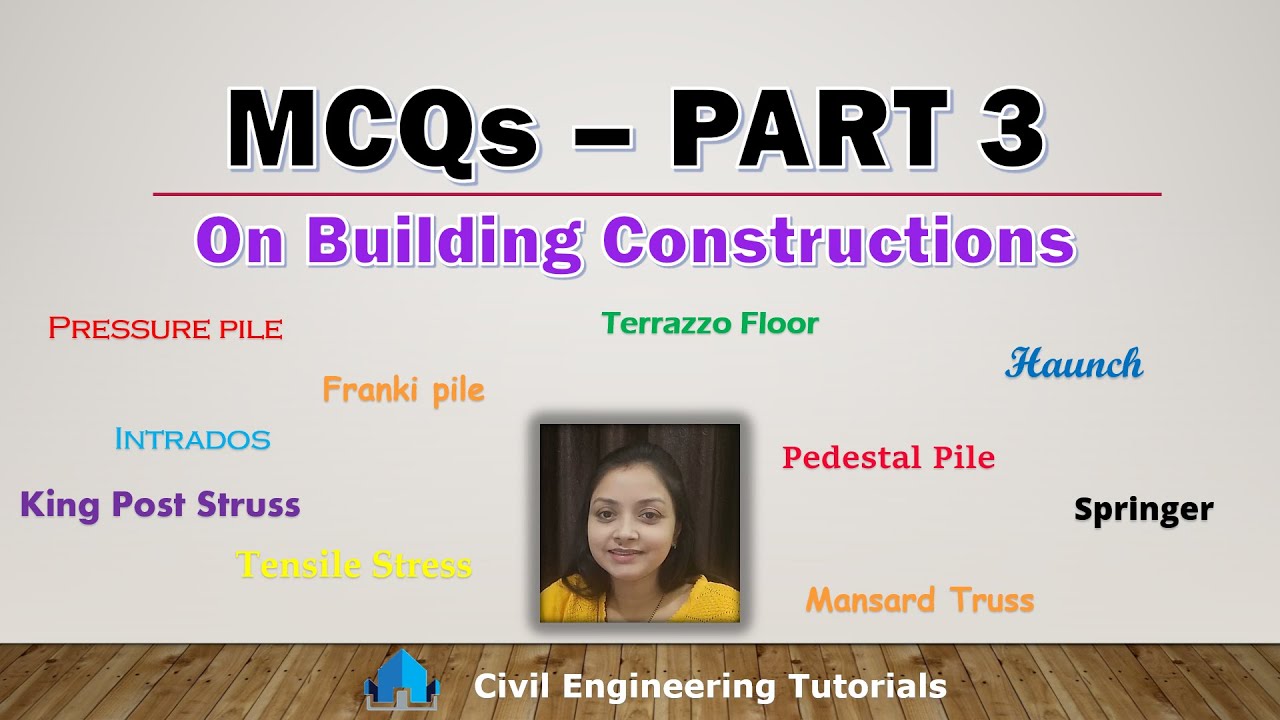 MCQs On Building Construction | MCQ PART 3 | Civil Engineering | UPSC AE, GATE, SSC JE - YouTube